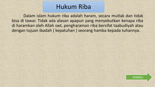 Riba dan bunga bank | PPTX