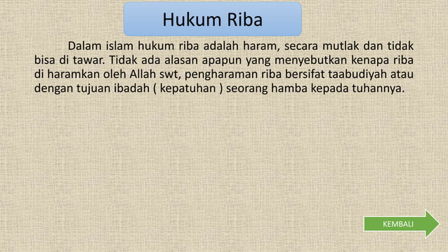 Riba dan bunga bank | PPTX