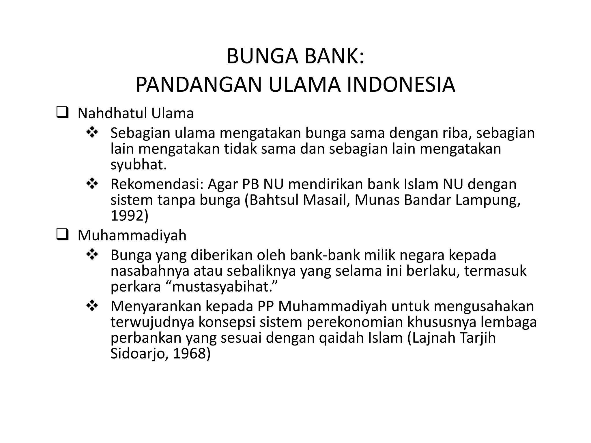 TEORI RIBA DAN PERMASALAHANNYA DALAM FIQIH MUAMALAH | PPTX