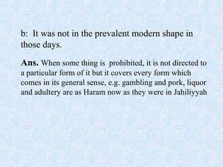 Riba, gharar and qimar | PPT