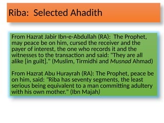 What is Riba, Qimar and Gharar and their importance according to ...