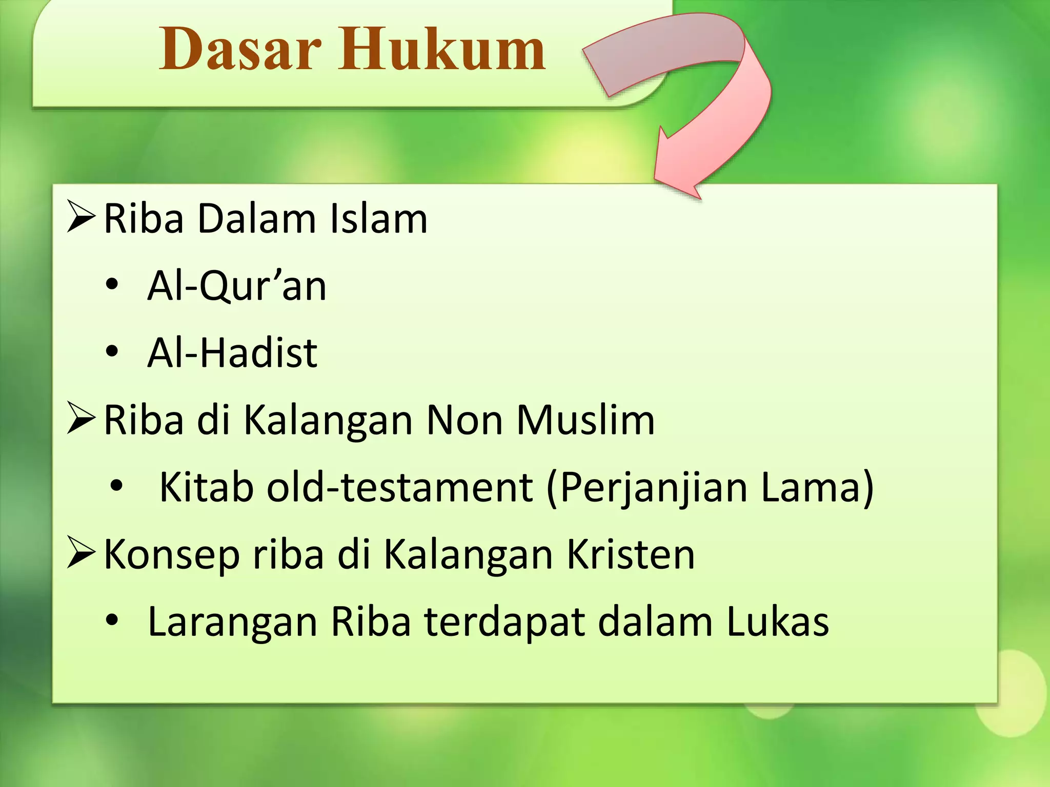 Riba manajemen syari'ah | PPTX