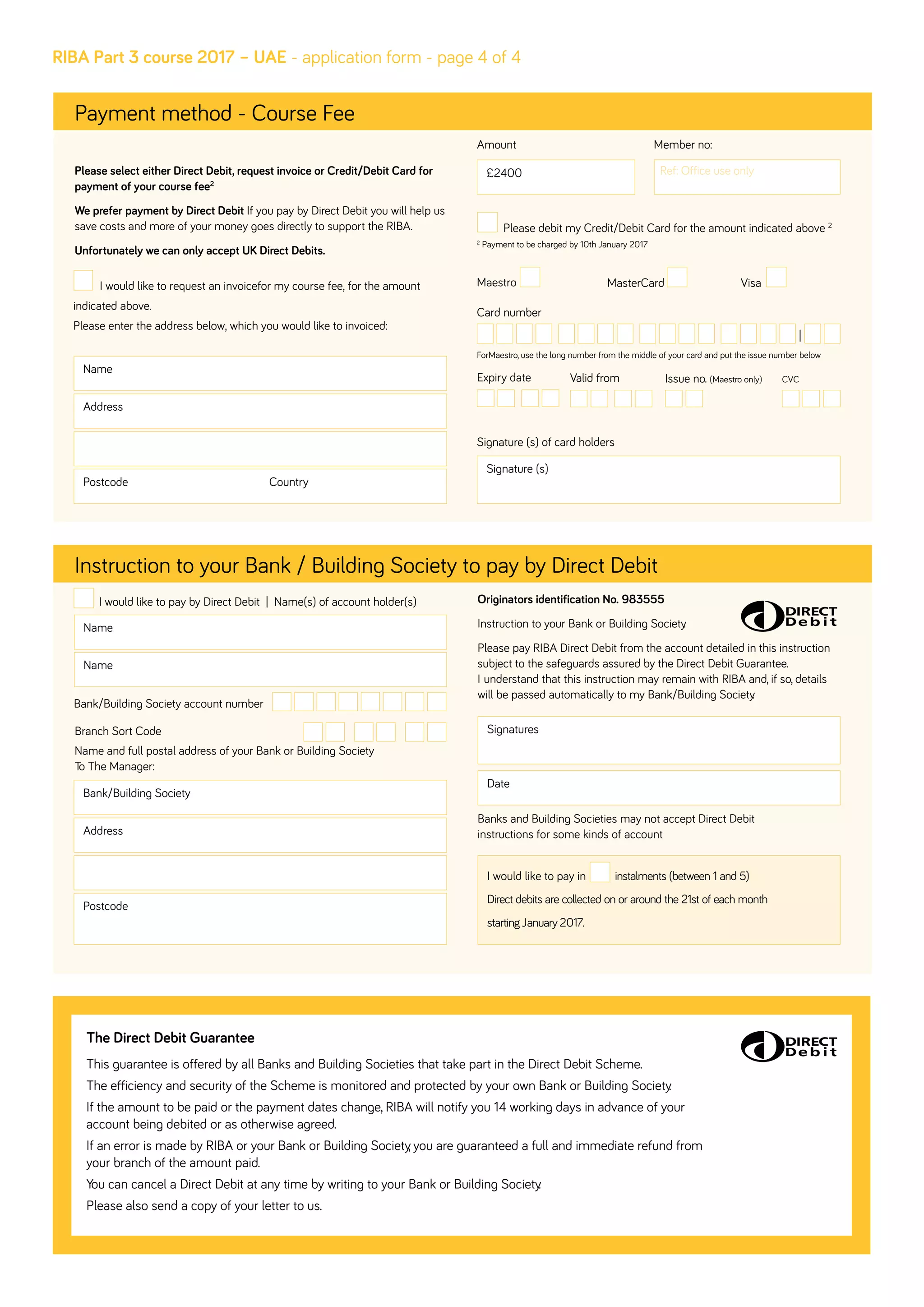 Riba part 3 application form 2017 uae | PDF