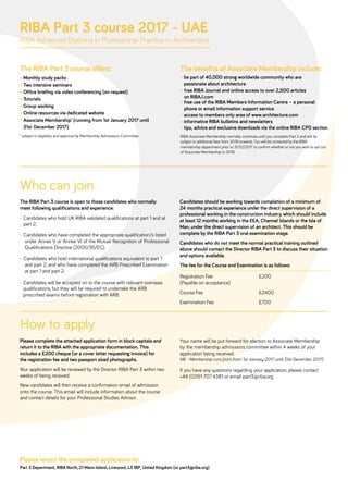 Riba part 3 application form 2017 uae | PDF