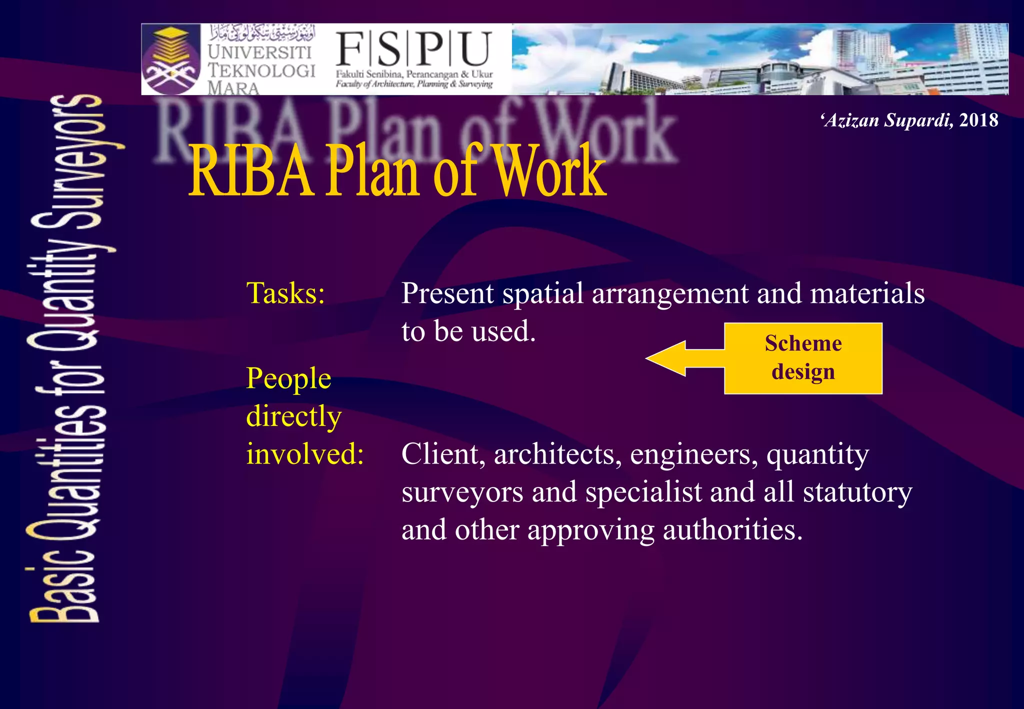 Traditional RIBA Plan of Work | PPTX