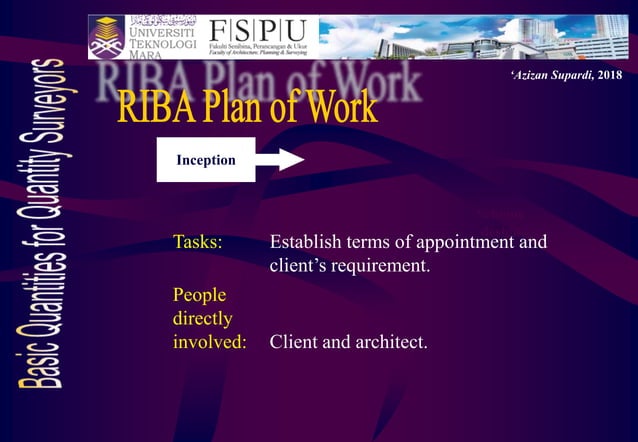 Traditional RIBA Plan of Work | PPTX | Developmental Sites | Real Estate