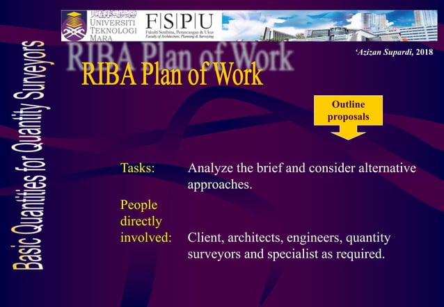 Traditional RIBA Plan of Work | PPTX | Developmental Sites | Real Estate