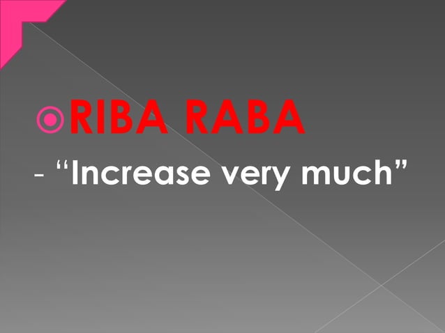 Riba Raba Revelation | PPT