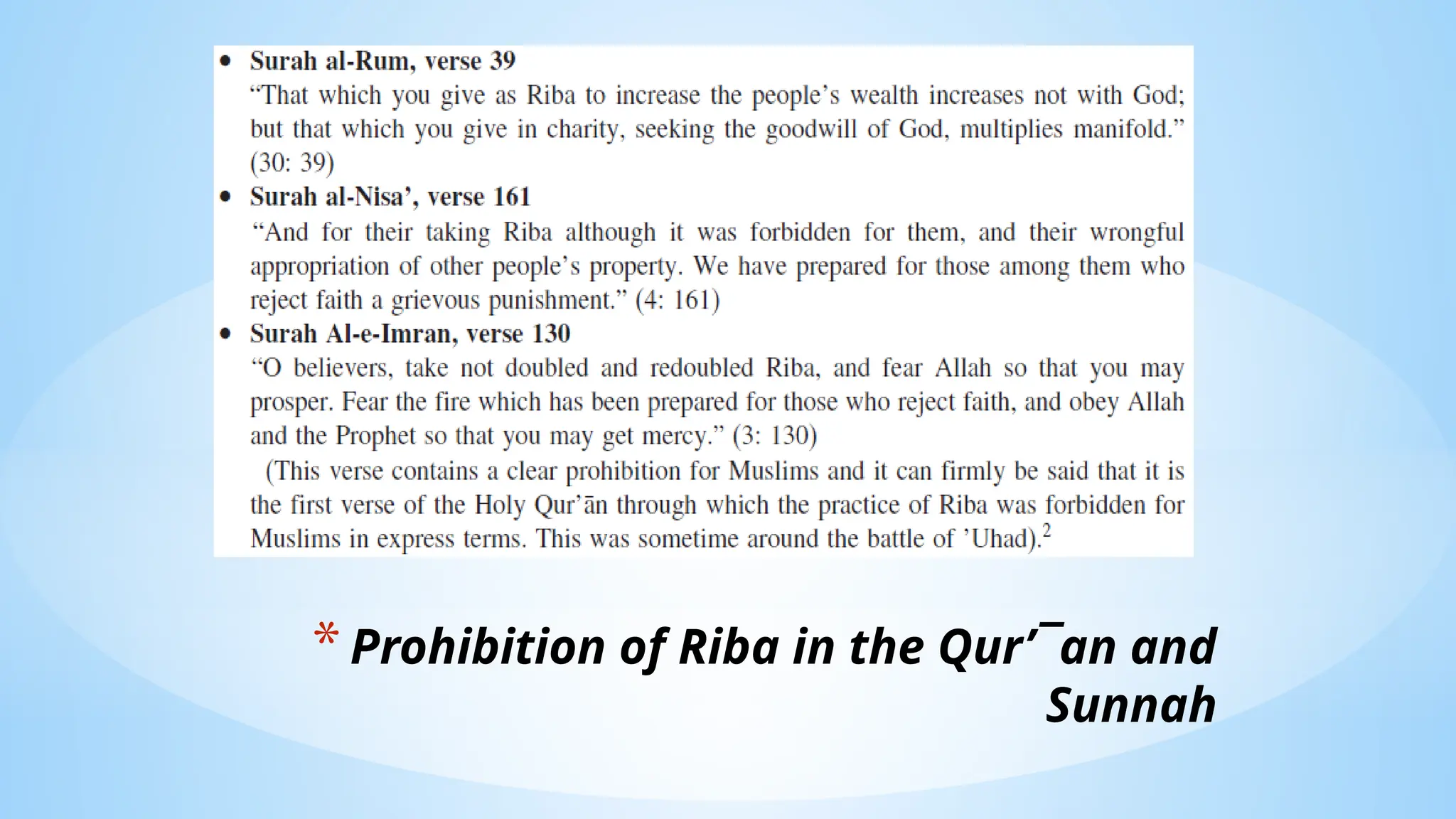 Islamic Banking: RIBA_Various Holy Scriptures.pptx