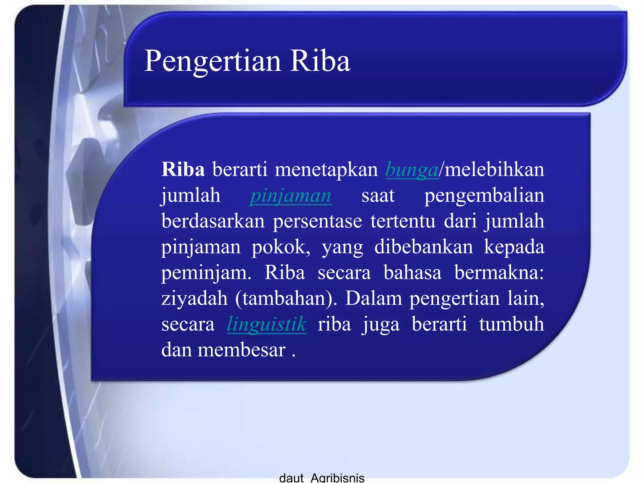 Riba vs Bunga | PPTX