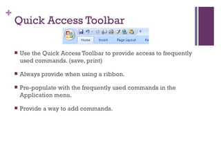 Working with Microsoft Ribbon | PPT