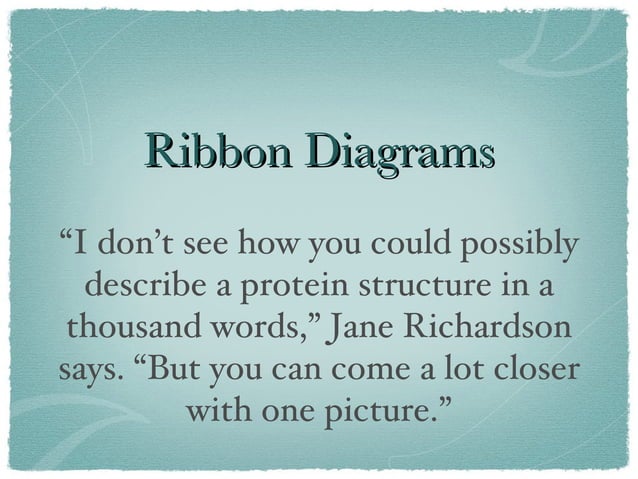 Ribbon Diagrams | PPT