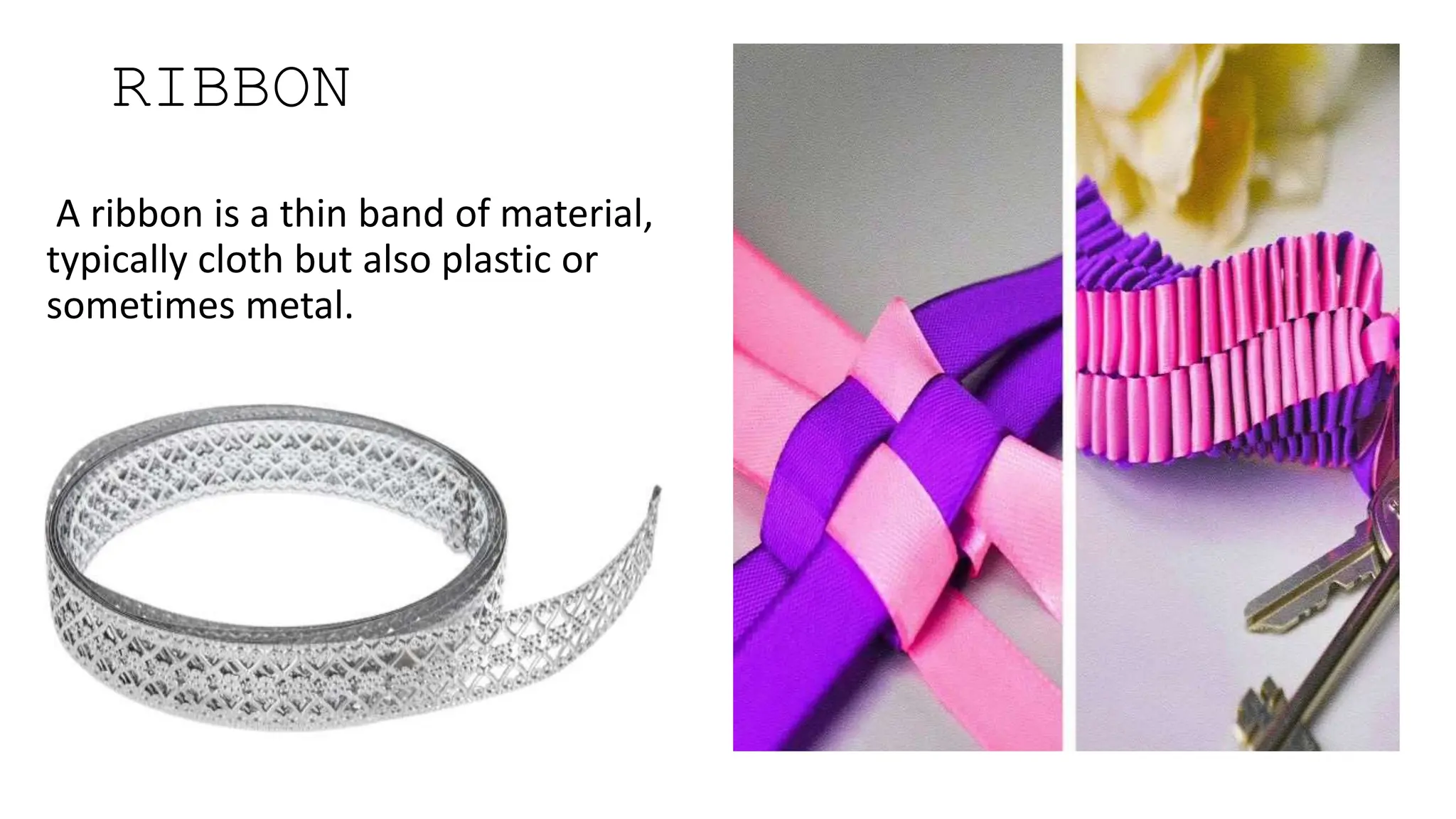 Ribbon Craft for fashion design in FDDI Course | PPTX