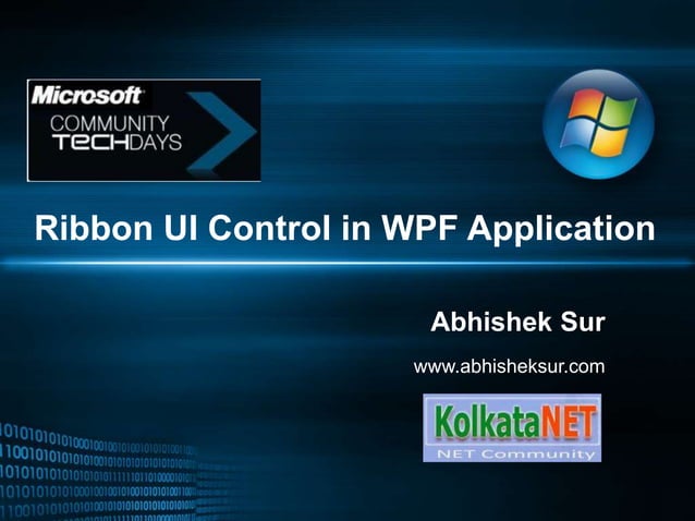 Overview of WPF in light of Ribbon UI Control | PPT