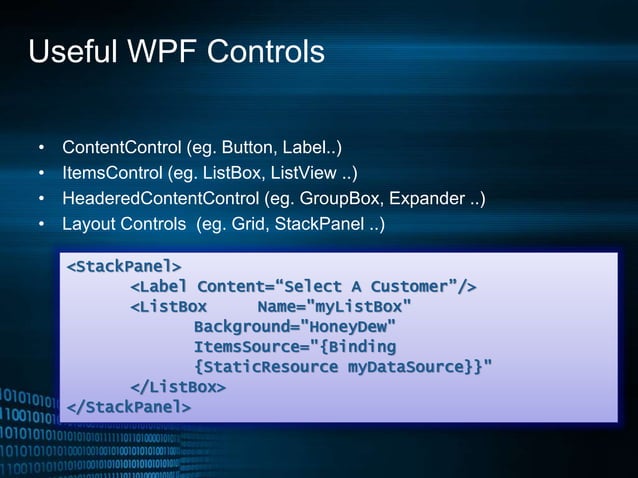 Overview of WPF in light of Ribbon UI Control | PPT