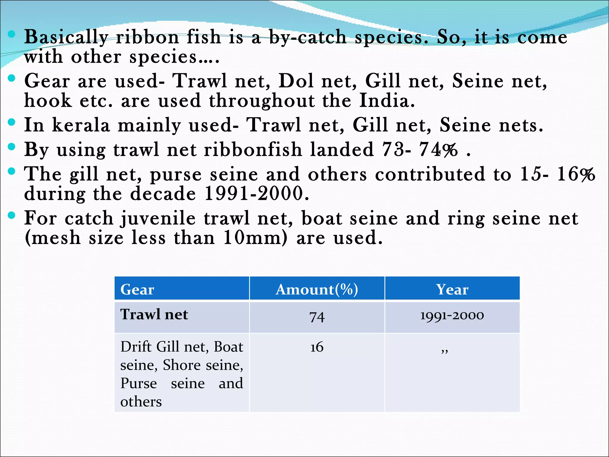 Ribbon fish | PPT