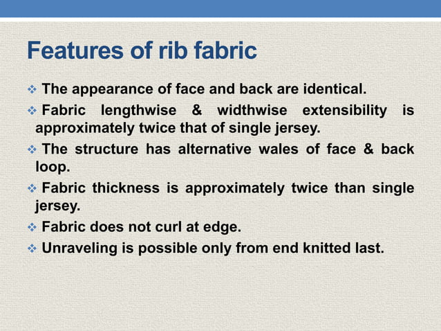 Rib circular knitting mc | PPTX | Needlework | Arts and Crafts