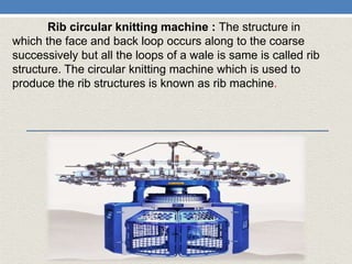 Rib circular knitting mc | PPTX