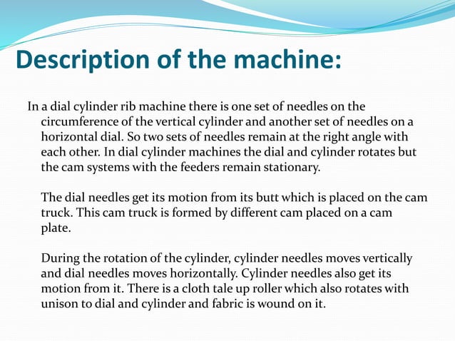Rib circular knitting Machine | PPTX