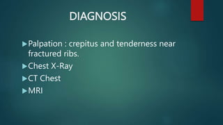 Rib Fractures, Flail Chest & Stove In Chest | PPTX