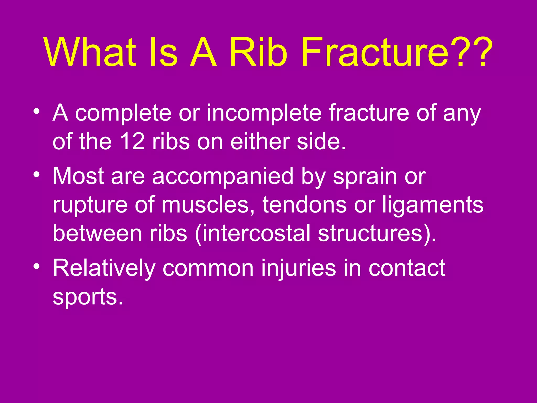 Rib fractures | PPT