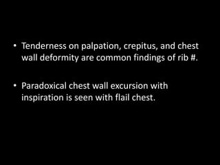 Rib fractures dnbid 2016 | PPTX