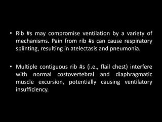 Rib fractures dnbid 2016 | PPTX