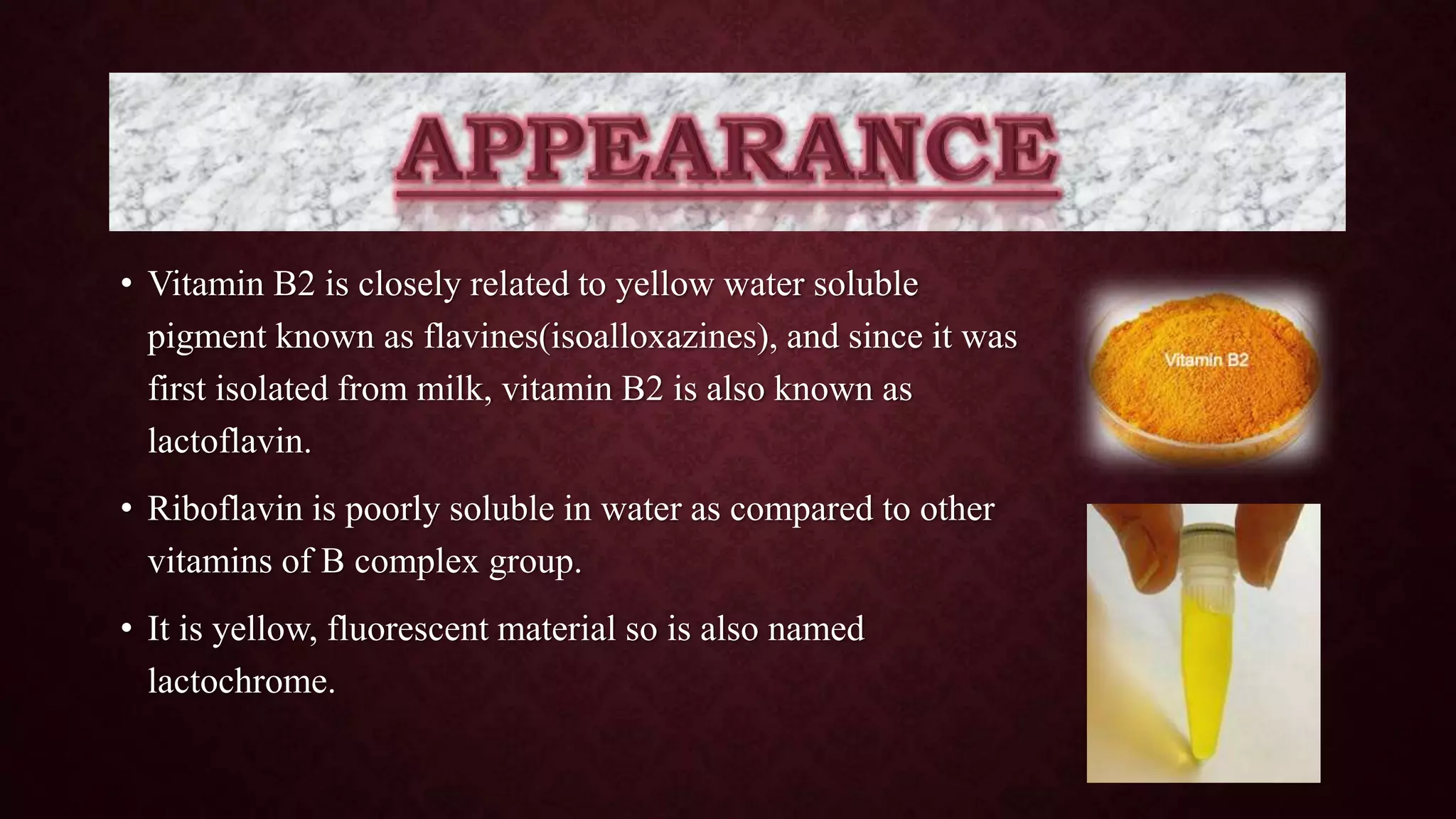 Riboflavin VITAMIN B2 | PPT