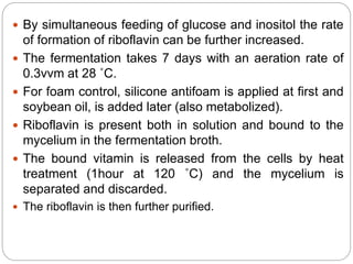Riboflavin fermentation[1] | PPTX