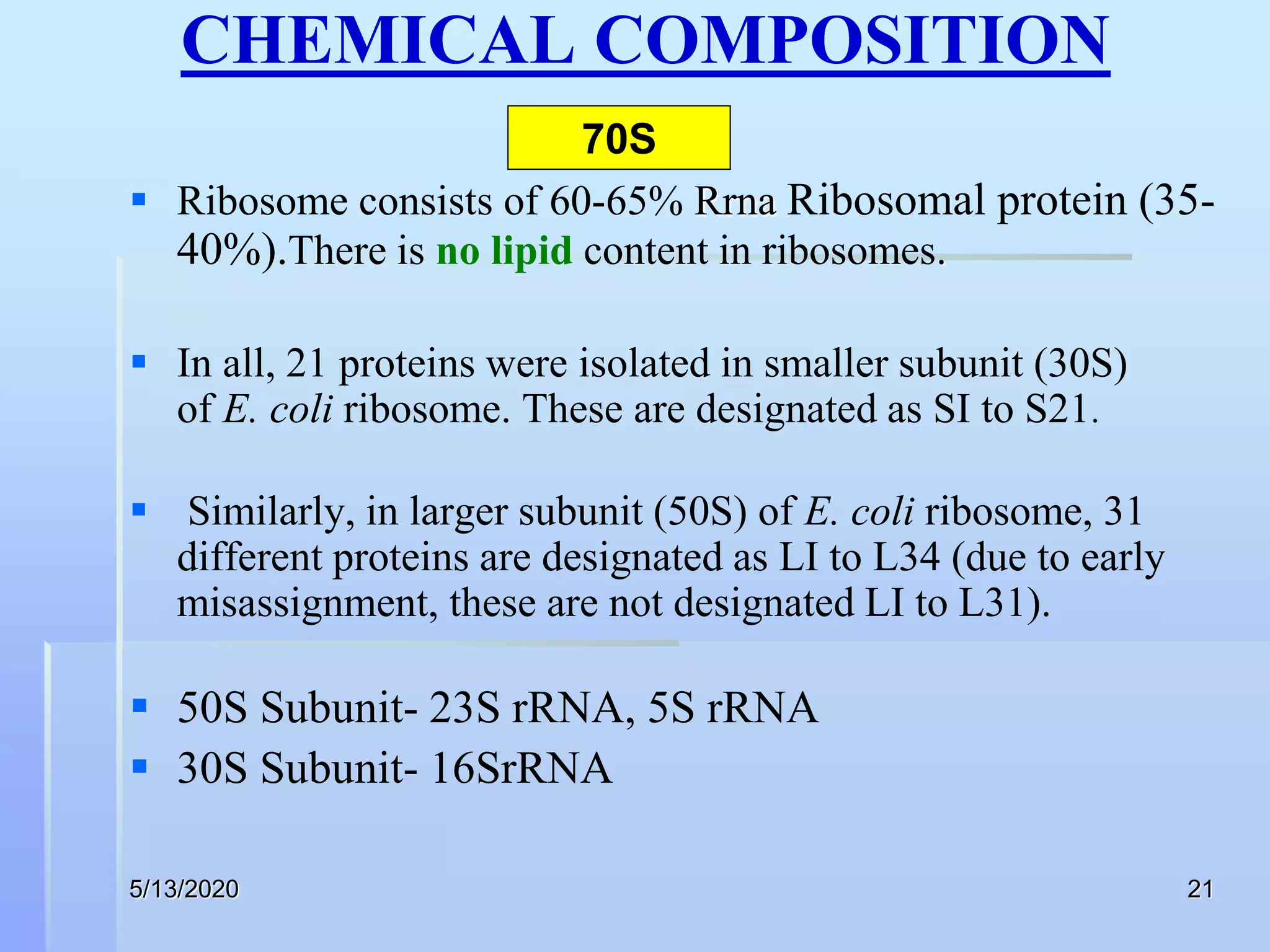 Ribosome by kk sahu sir | PPT