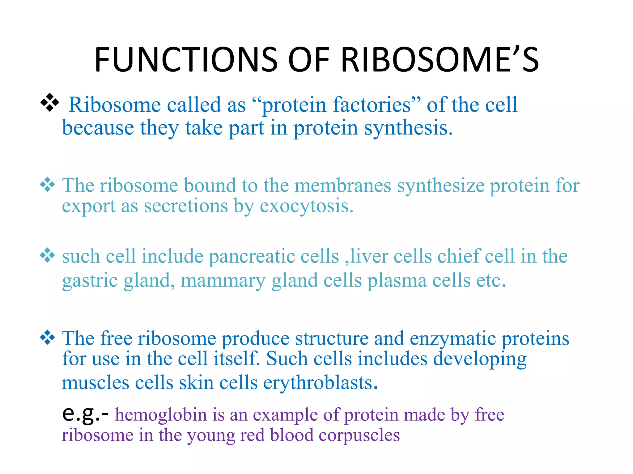 Ribosomes and extra cellular matrix | PPTX