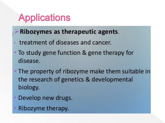 Ribozyme | PPTX | Biological Sciences | Science