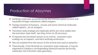 Ribozymes : Biochemistry of Ribozymes and Catalytic Antibodies | PPTX