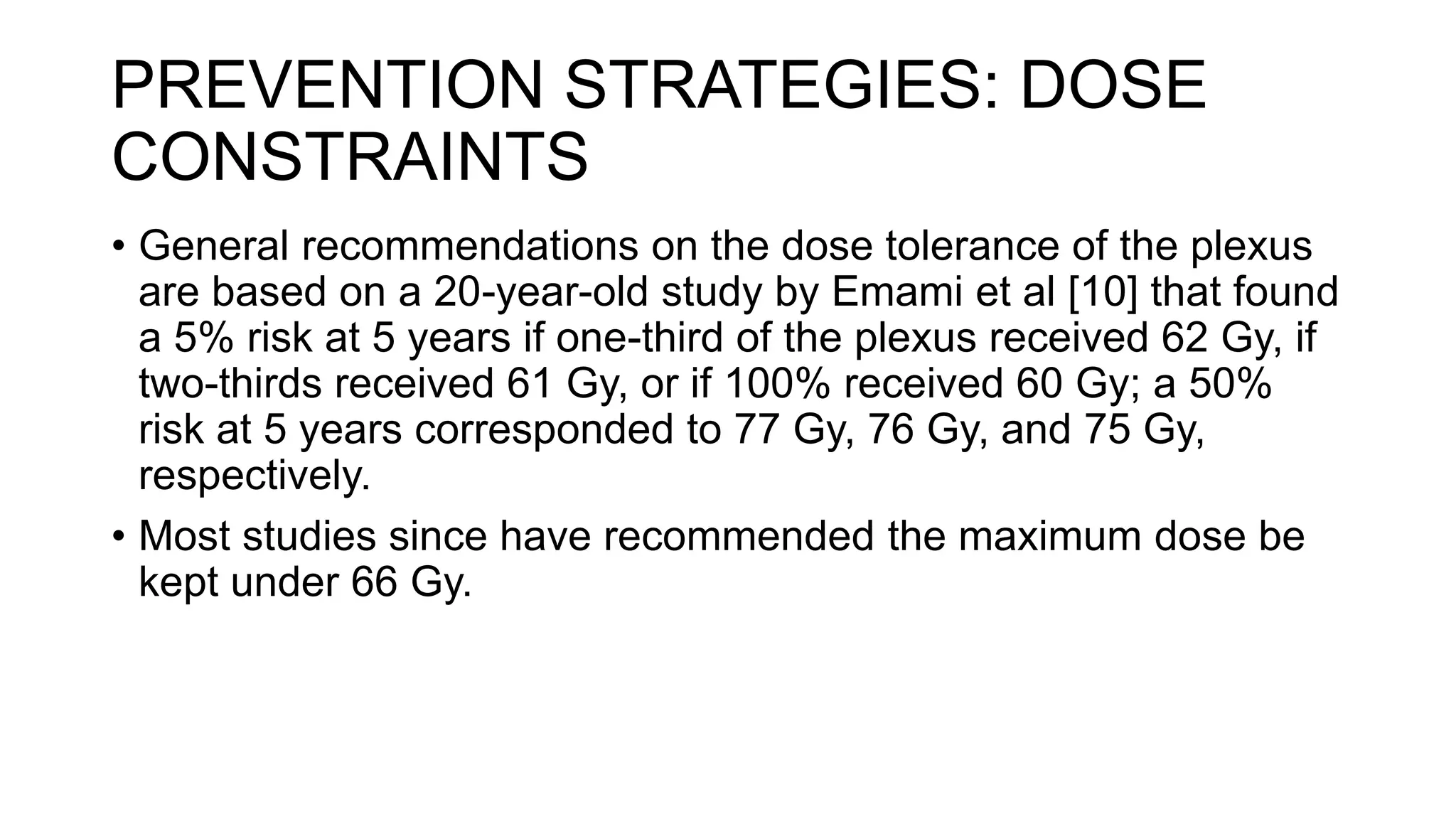 RADIATION INDUCED BRACHIAL PLEXUS NEUROPATHY | PPTX