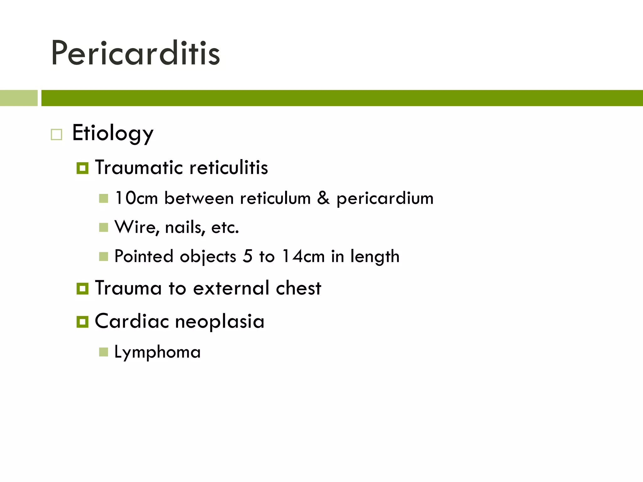 Thoracotomy in Cattle & Horses | PPTX