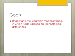 Ricardian model | PPTX