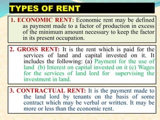 Ricardian Theory of Rent | PPTX