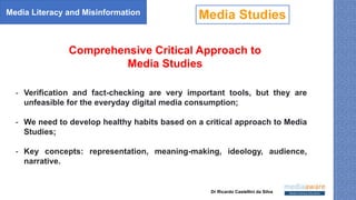 Fighting misinformation through media literacy: from technical skills ...