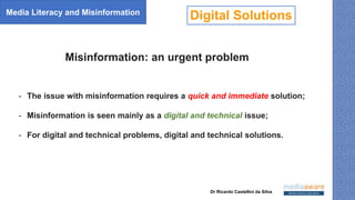 Fighting misinformation through media literacy: from technical skills ...