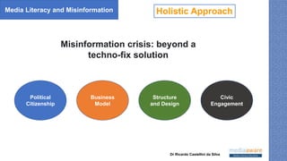 Fighting misinformation through media literacy: from technical skills ...