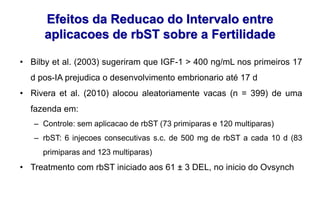 Somatotropina Recombinnte Bovina: Produção, Saúde e Fertilidade | PDF
