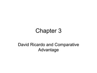 RicardoComparativeAdvantage2020F.ppt