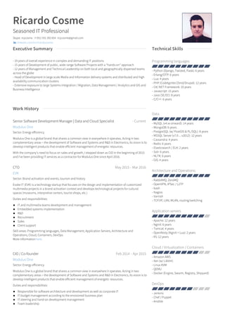 Ricardo Cosme - CV | PDF