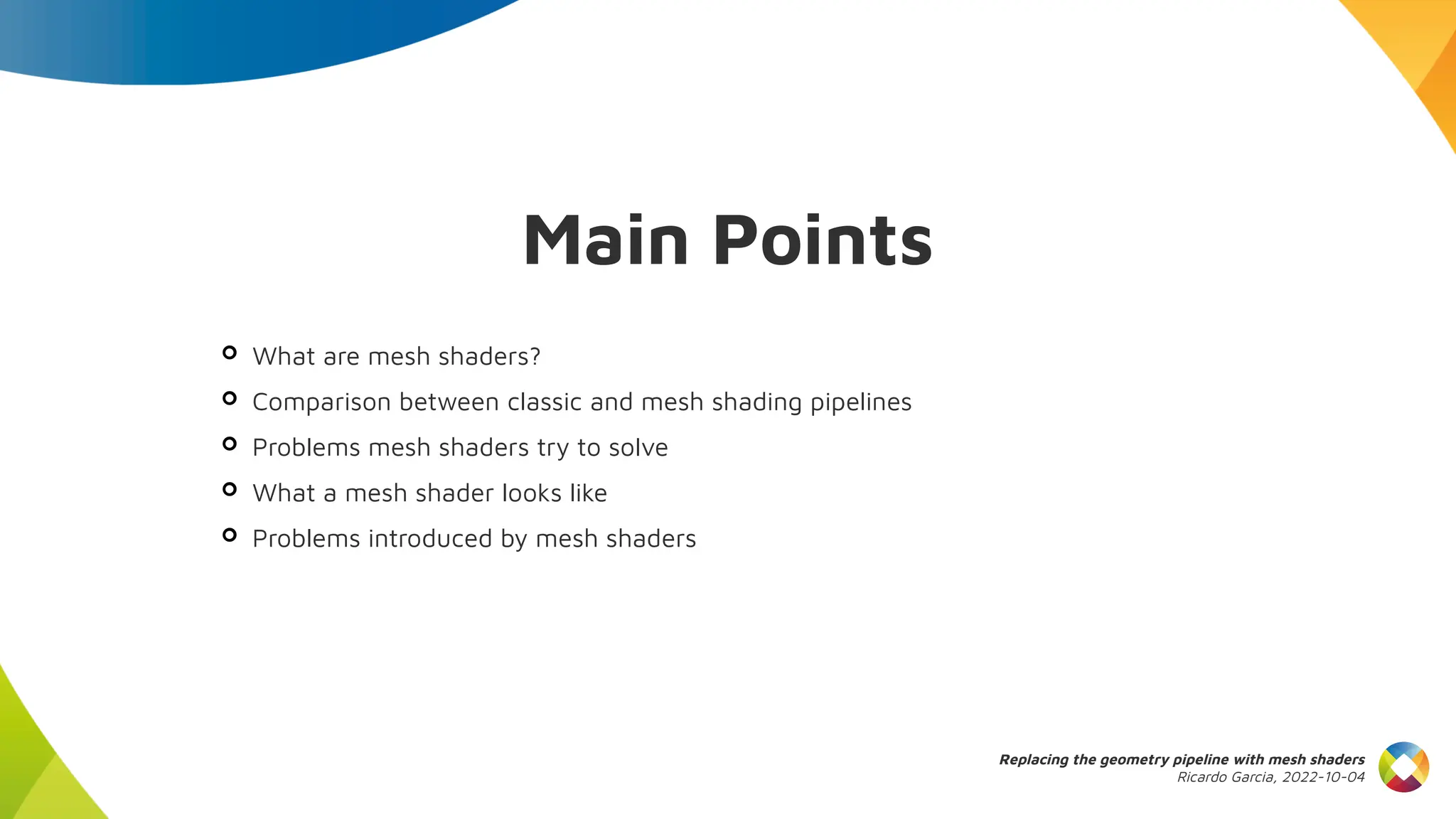 Replacing the geometry pipeline with mesh shaders | PDF