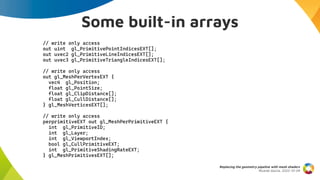 Replacing the geometry pipeline with mesh shaders | PDF