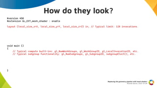 Replacing the geometry pipeline with mesh shaders | PDF