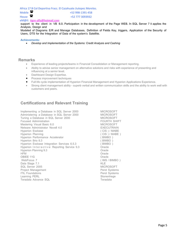 Ricardo Milla Gonzalez 2011 | DOC | Computer Software and Applications | Computing