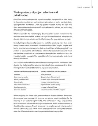 Using the Analytic Hierarchy Process (AHP) to Select and Prioritize Projects in a Portfolio | PDF