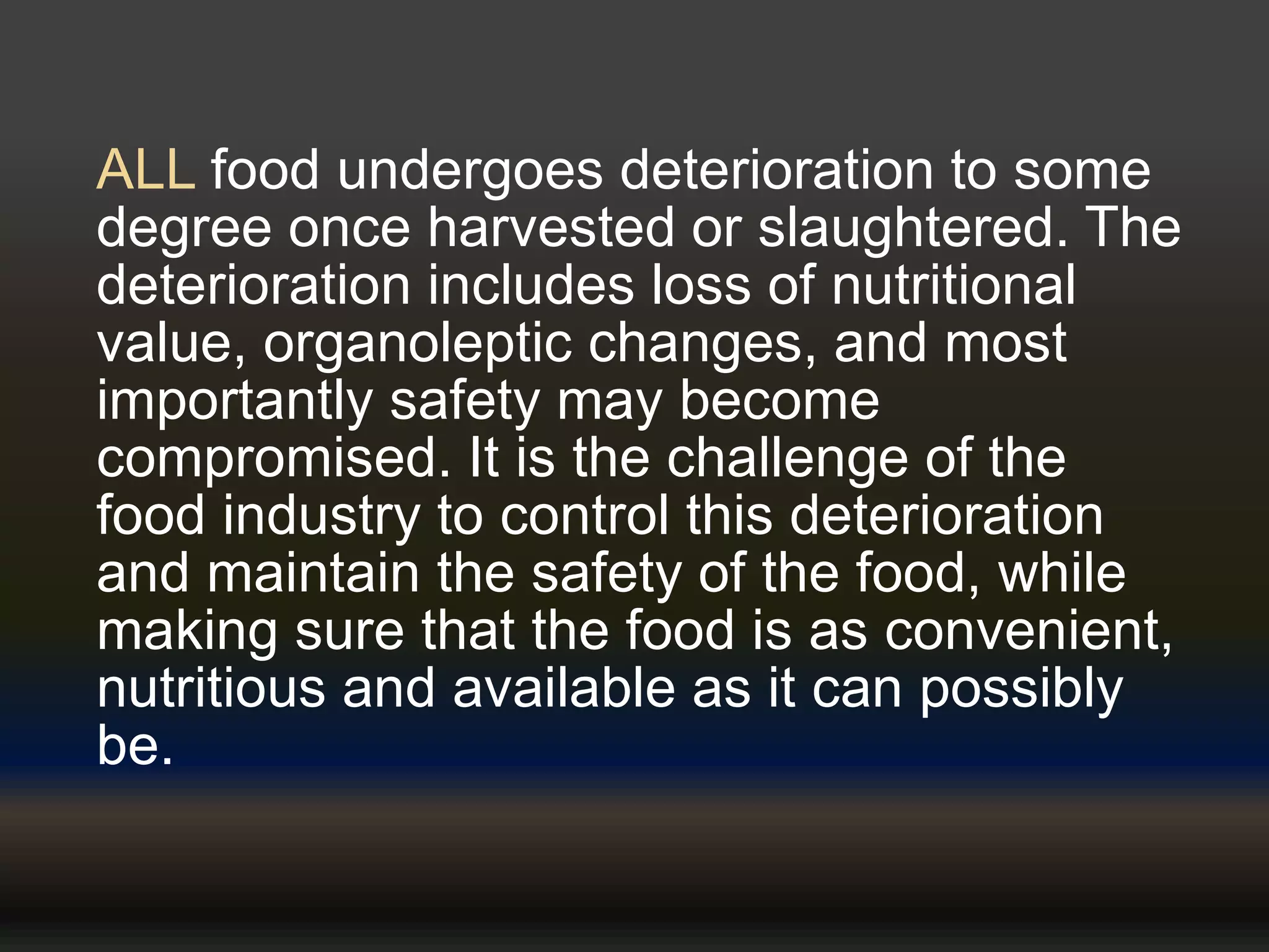 Food deterioration | PPTX
