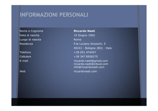 Profilo personale | PDF